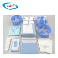 China Medical Manufacturer Disposable Blue Nonwoven Angiography Surgical kit Drape Pack for sale