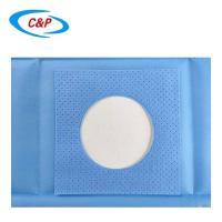 China Waterproof Sterile Disposable Nonwoven Surgical Hole Drape Hospital Surgical Operation Drape for sale