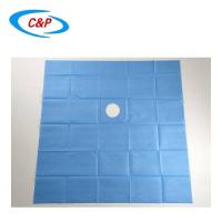 China Waterproof Sterile Disposable Nonwoven Surgical Hole Drape Hospital Surgical Operation Drape for sale
