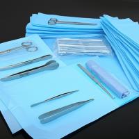 China Blue Disposable Surgical Pack Sterile Single Medical Instruments Set for Surgical Procedures in Healthcare Facilities for sale
