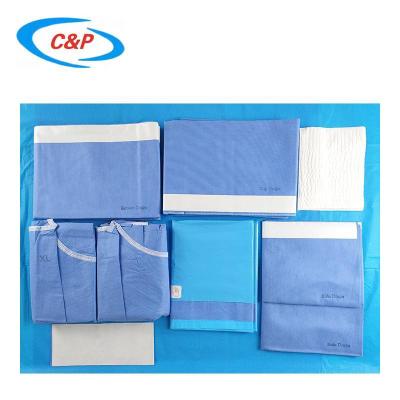 China Medical Disposable General Surgical Pack Nonwoven Universal Operating Kit Sterile Surgical Drape Set for sale