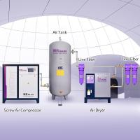 China JAGUAR 37kw 50hp 8bar 220V 380v Silent Workshop Electric Rotary Mini Industrial Screw Type Air Compressor for sale