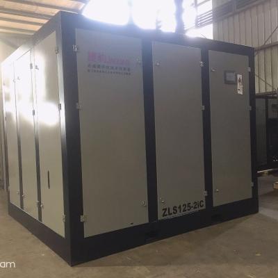 China Quiet 125HP JAGUAR Two Stage Screw Air Compressor with 6.5Bar Pressure and Mute Function for sale