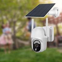 China 4G Solar Powered Surveillance Cameras PIR 3MP PTZ LTE Cellular Security Camera for sale