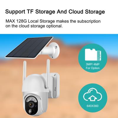 China 7800mAh Battery Solar Wireless Outdoor Security Camera 3MP For Home for sale