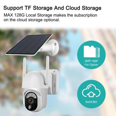 China 3MP 4G Solar Surveillance Camera Outdoor 10400mAh Battery Powered Security Camera for sale