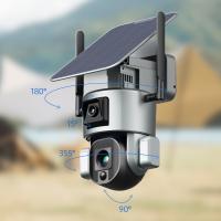 China 4G Dual Lens Battery Security Camera 4K HD PIR Motion Detection 0.0001Lux for sale