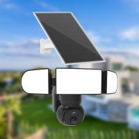 China 2K WiFi Solar Security Camera Buit In Siren APP Control Wireless Solar Camera for sale