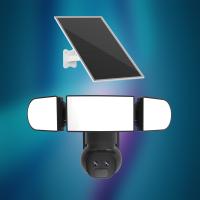 China Dual Lens 4G PTZ Camera 6MP 1500 Lumens IP65 Solar Street Light Surveillance Camera for sale