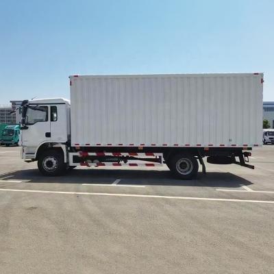 China Shacman Transport Truck 4X2 Lorry Truck 10 Ton Van Cargo Truck For Agricultural Products for sale
