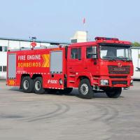 China 10 Wheels Tires Fire Truck 6X4 Large Capacity Water Storage Tank for sale
