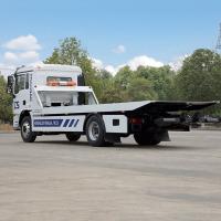 China SHACMAN 4x2 Manual Road Wrecker Tow Truck Flat Bed Wrecker Lift Diesel Fuel for sale