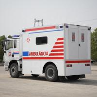 China Hospital Transit Medical Clinic Truck Small Ambulance Vehicle SHACMAN L3000 Left Hand Hospital Ambulance for sale