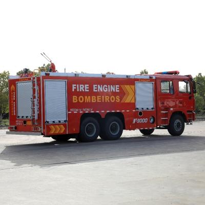 China Manual Transmission Shacman Emergency Firefighting Engine Vehicle 10000 Liter Water Foam Tank Forist Fire Rescue Service Truck for sale