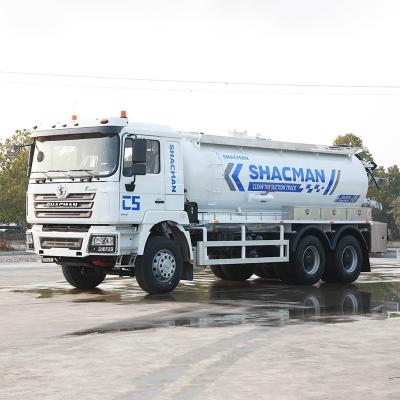 China Shacman F3000 6x4 15M3 Sewage Suction Truck White 345Hp Euro 2 Waste Suction Truck for sale