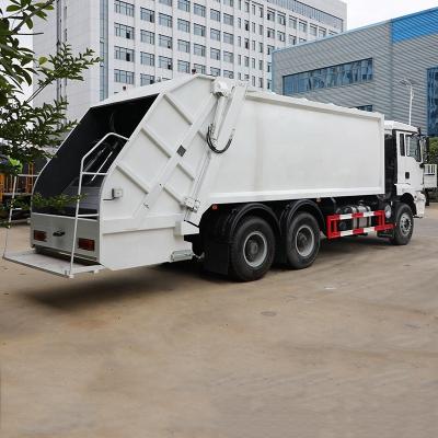 China Mobile Garbage Bin Cleaning Truck 10 Wheel Garbage Truck With Top Winch 20 Cbm for sale