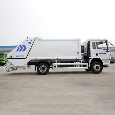 China Trash Garbage Pickup Truck 210HP 240HP 300HP Rubbish Hauling Truck SHACMAN L3000 for sale