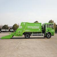 China Shacman Self Loading Compactor Garbage Truck 210hp Hydraulic Pressed Small Garbage Can Truck for sale