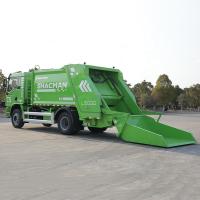 China Compact Garbage Compactor Truck Back Loading Garbage Truck Hydraulic System Container Garbage Truck for sale
