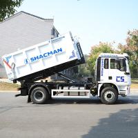 China Diesel Garbage Container Truck Manual Roll On Roll Off Hook Arm Garbage Truck for sale