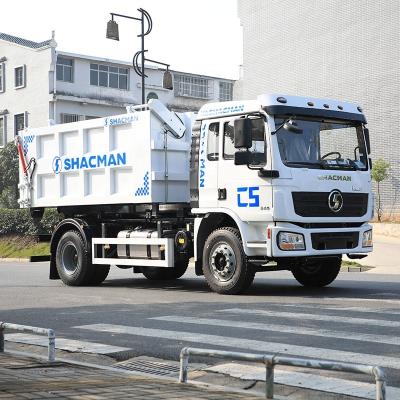 China SHACMAN 4x2 Hooklift Garbage Truck Rubbish Carrying Waste Collecting Truck for sale