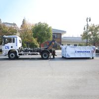 China Compressed Hooklift Garbage Truck With Semi Trailers Large Dump Garbage Truck for sale