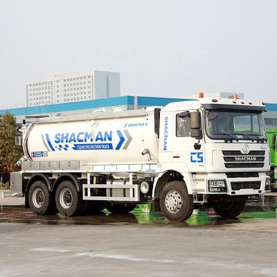China Shacman 6X4 Vacuum Sewage Suction Truck Combined Sewer Jetting Truck 8m3 for sale