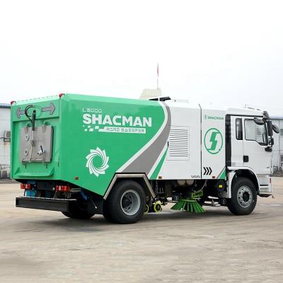 China OEM Diesel Road Street Cleaning Machine Road Vacuum Washing Sweeping Truck for sale