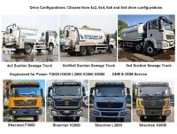 China SHACMAN H3000 6X4 300hp Sewage Cleaning Septic Tanker Truck 20000 Liters Capacity Vacuum Pump Manual Diesel 4x2 for Fecal Sludge for sale