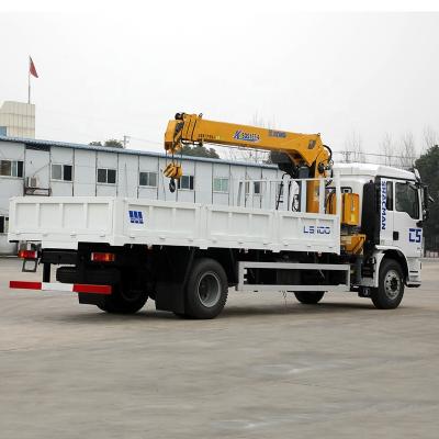 China Straight Loader Truck Knuckle Boom Crane Truck Mounted Cargo Tow Crane Truck for sale