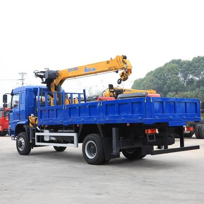 China Hydraulic Straight Boom Truck 7 Ton Right Hand Truck Mounted Knuckle Boom Crane for sale