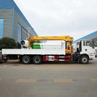 China 6x4 Heavy Duty Straight Boom Truck Mobile Telescopic Boom Crane 14 Ton Truck Mounted Crane for sale
