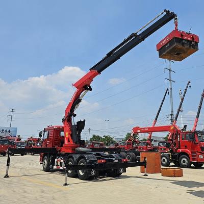 China Truck Cranes Folding Arm Construction Lifters Gruas Boom Lift Rough Terrain Machine with Engine Pump Bearing Core Components for sale