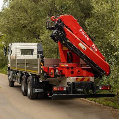 China Municipal Engineering Truck Crane Manipulator  Pickup Truck Crane Hoist 10.77-23.8M Crane Truck with Flatbed for sale