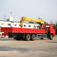 China Manual Transmission Straight Boom Truck 16 Ton Truck Mounted Crane 9000x2450x800mm for sale