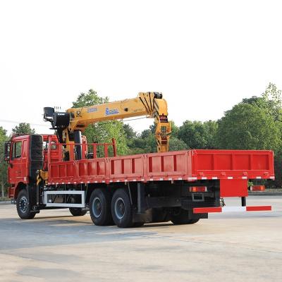 China Shacman F3000 6X4 Heavy Lift Truck Crane 16T Straight Arm Telescoping Boom Truck Mounted Cranes for sale