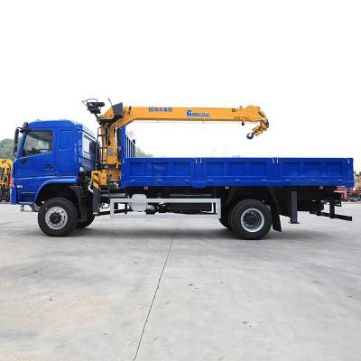 China 4 Section Straight Arm Truck Remote Control Truck Mounted Hydraulic Crane 15.3M for sale