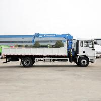 China 4X2 5T 6.3T Straight Small Truck Mounted Cranes  Remote Control Shacman L3000 for sale