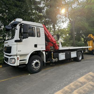 China Shacman 6 10 12 Tyres Rhd Lhd Knuckle Boom Truck Mounted Crane 4x2 Tractor Truck for sale