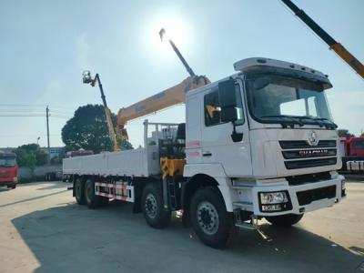 China Shacman X3000 6x4 Straight Boom Truck With 400L Fuel Tank 380HP Engine for sale