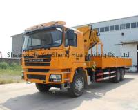 China Shacman Diesel Knuckle Boom Truck Mounted Crane 50t Load Capacity for sale