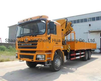 China Shacman Diesel Knuckle Boom Truck Mounted Crane 50t Load Capacity for sale
