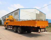 China Truck Mounted Telescopic Boom Crane Truck 6x4 Bias Tire Design for sale