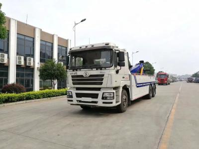 China Shacman 6X4 15tons Flatbed Light Duty Wrecker Tow Truck Break Down Road Rescue Recovery Vehicle for sale
