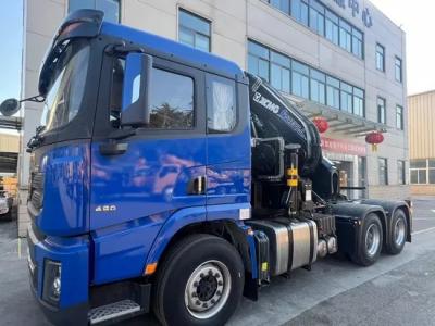 China Shacman Cargo Transport/Garbage Compression Tractor Crane Tipper Dump Truck for sale