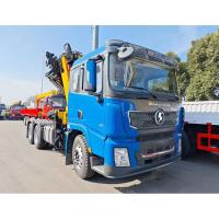 China Shacman Foldable Straight Arm Crane Truck with 380HP Engine and 6×4 Driving Type for Heavy Duty Lifting for sale