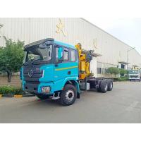 China Shacman Foldable Straight Arm Crane Truck with 380HP Engine and 6×4 Driving Type for Heavy Duty Lifting for sale