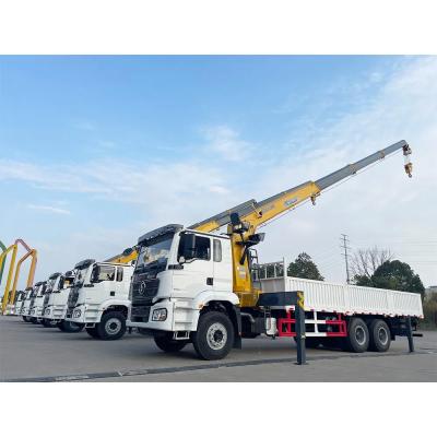 China Shacman H3000 6x4 Truck Mounted Crane 4 Section Telescopic Boom Crane for sale