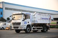 China SHACMAN L3000 4×2 Hooklift Garbage Truck, 240HP Euro 2, 12m³ Refuse Truck for sale