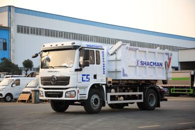 China SHACMAN L3000 4×2 Hooklift Garbage Truck, 240HP Euro 2, 12m³ Refuse Truck for sale